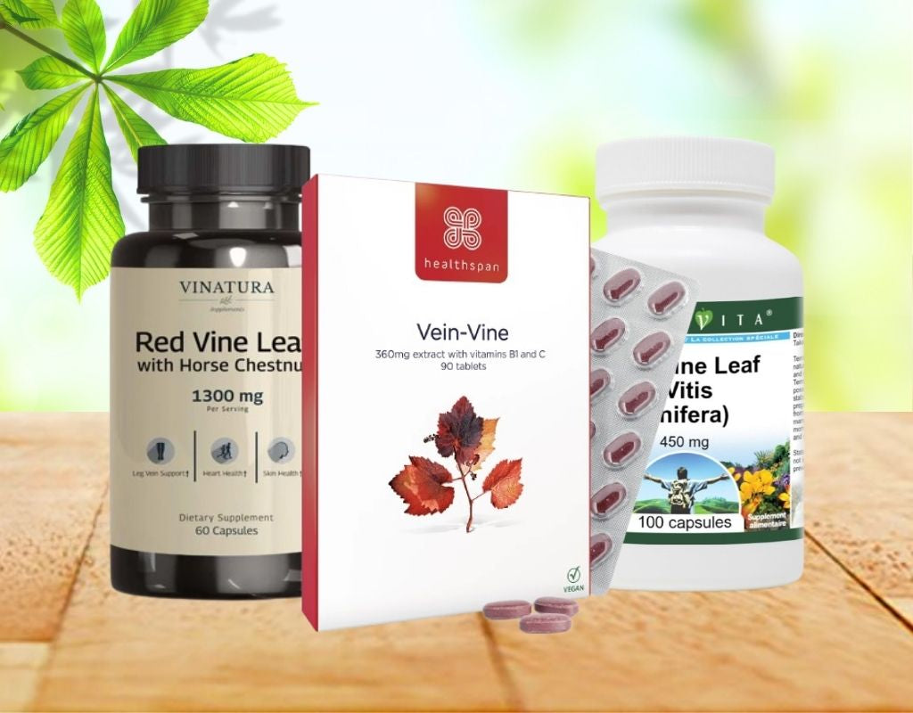 3 Best Red Vine Leaf Extract for Legs Care and Circulation – Vinatura ...