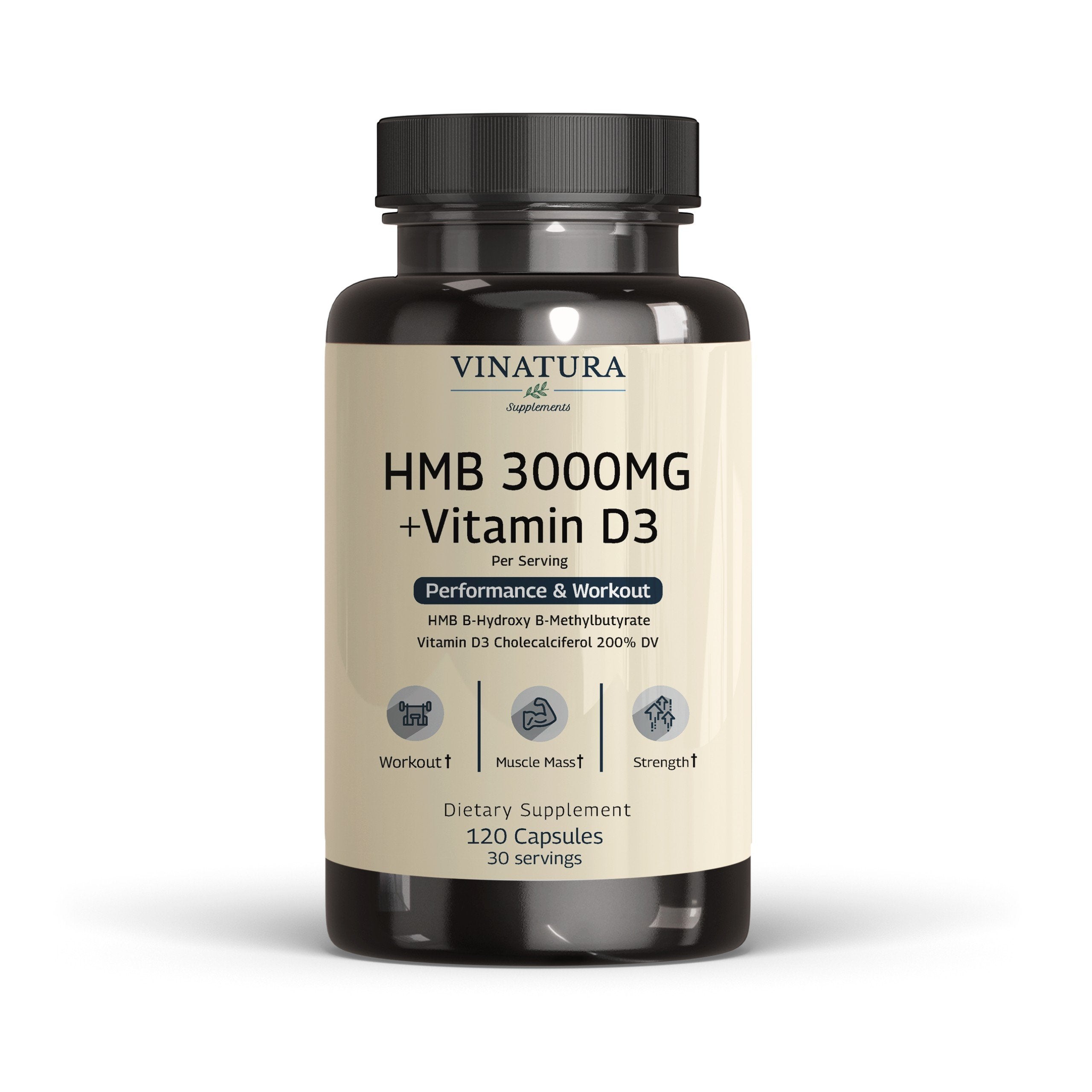 HMB 3000mg and Vitamin D3 – Vinatura Supplements