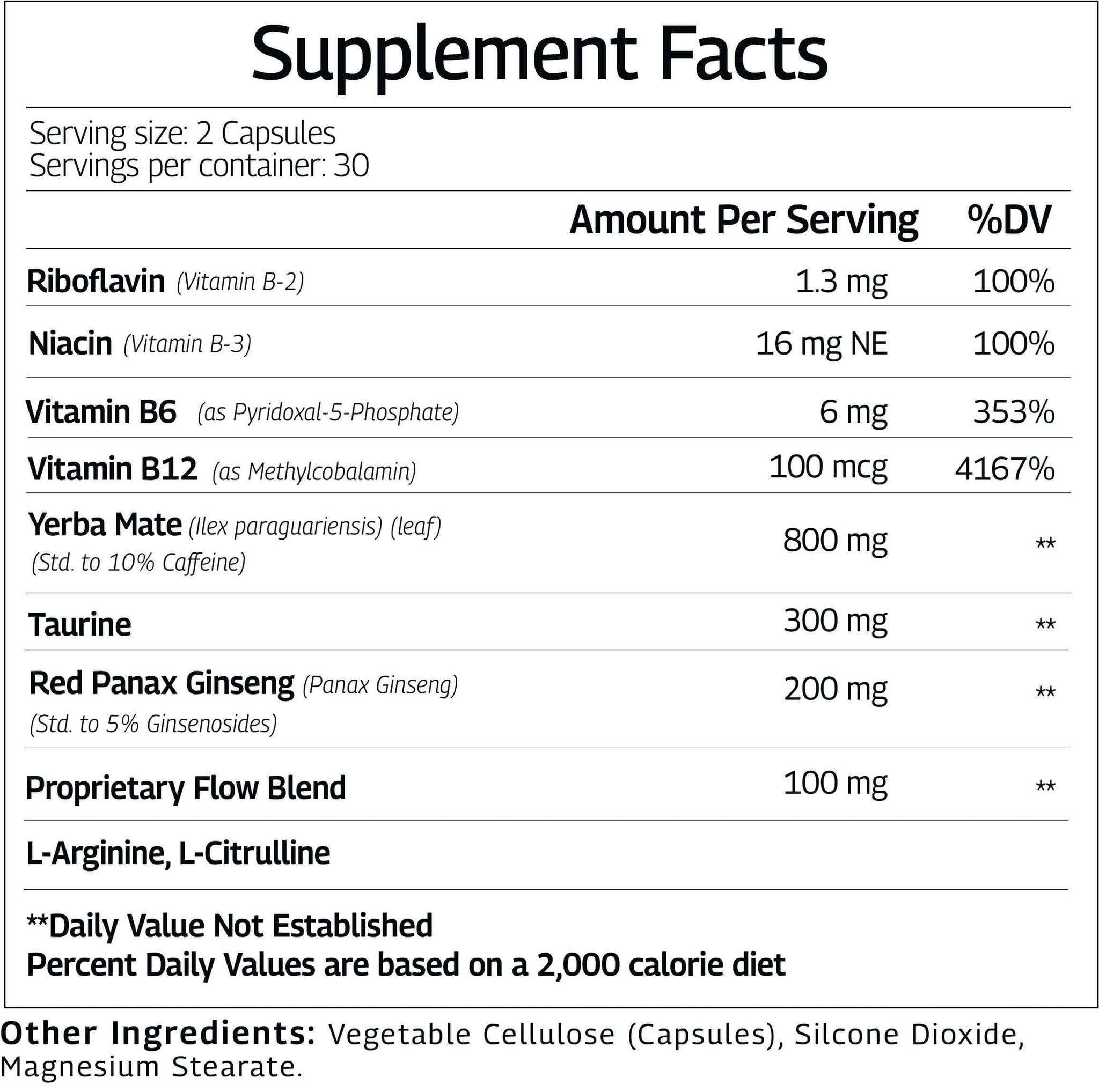 Yerba Mate & Taurine 1400mg + Vitamin B Complex Supplement – Vinatura ...